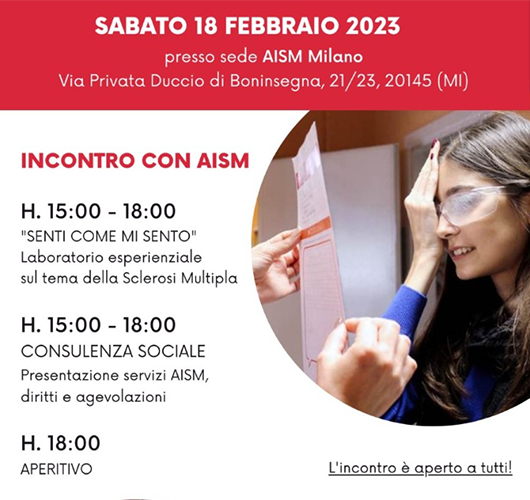 Laboratorio esperienziale sul tema della sclerosi multipla "Senti come ...