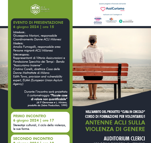 Corso per volontari: Antenne ACLI sulla violenza di genere - CSV Lombardia
